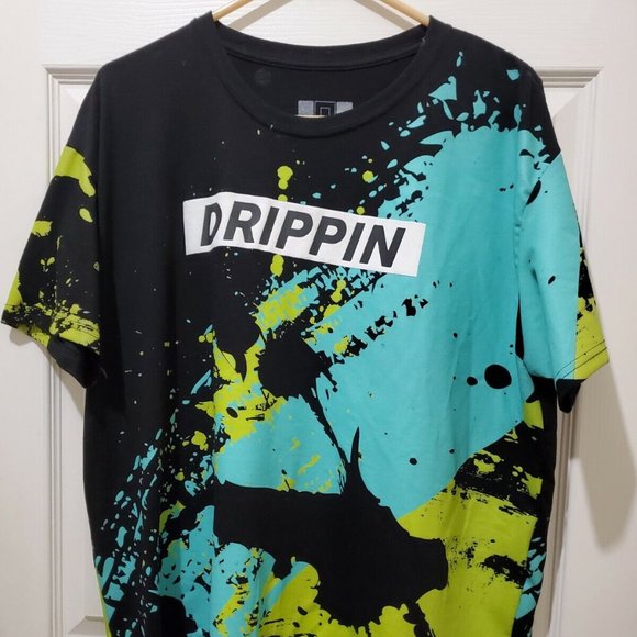 OG Hustle | Shirts | Drippin Designer Tshirt Xl New Paint Splatter ...